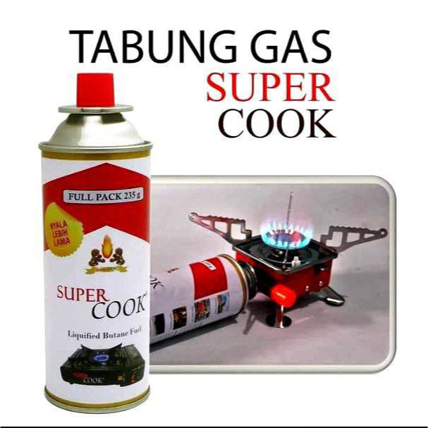 Jual Gas portable supercook / tabung gas camping / gas portable / Gas ...