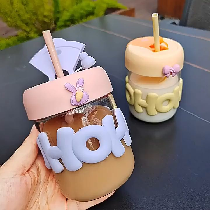 Jual DC B ( B000124 ) GELAS MINUM KACA HOHO + BOX AESTHETIC CUP SIMPLE ...