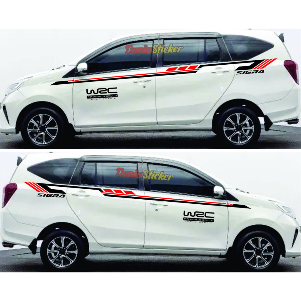 Jual Stiker Cutting Mobil Sigra Stiker List Dan Kaca Belakang Untuk ...