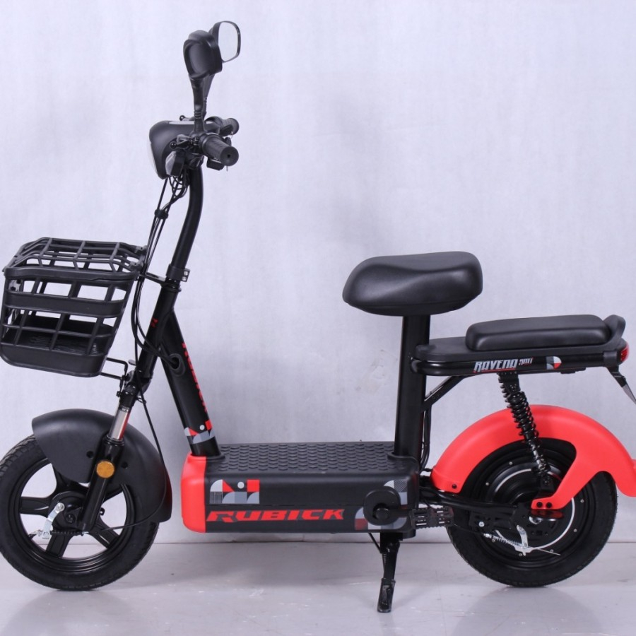 Jual Sepeda Listrik 14 inch RUBICK RAVENA 350 watt Genio E Moped lampu ...