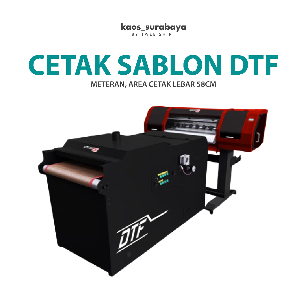 Jual Cetak Sablon DTF Meteran PREMIUM, Area Cetak Lebar 60cm, LEBIH ... Jual Cetak Sablon DTF Meteran PREMIUM, Area Cetak Lebar 60cm, LEBIH ...