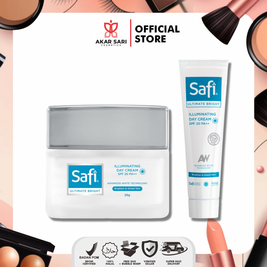 Jual SAFI ULTIMATE BRIGHT ILLUMINATING DAY CREAM SPF 20 PA++ - Pelembab Wajah 18,5 gr | 45 gr ...