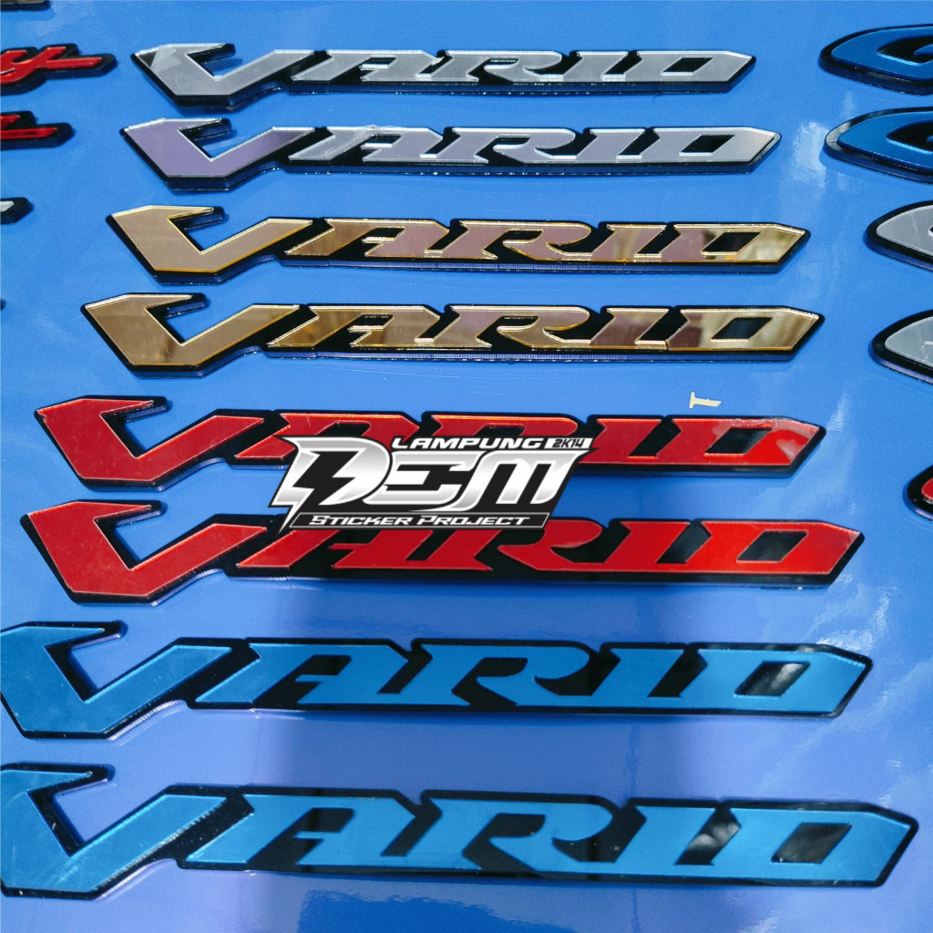 Jual Emblem Honda vario Timbul Logo Motor 3D Akrilik Variasi bukan ...