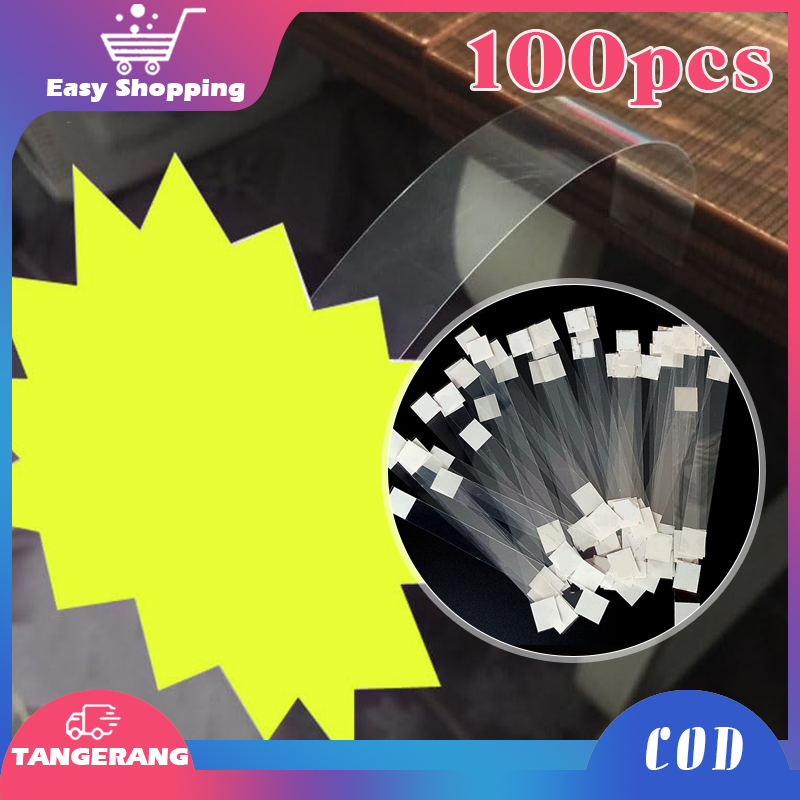 Jual 100pcs Wobbler Promosi Toko Mika Display Kartu Promo Mika Label ...