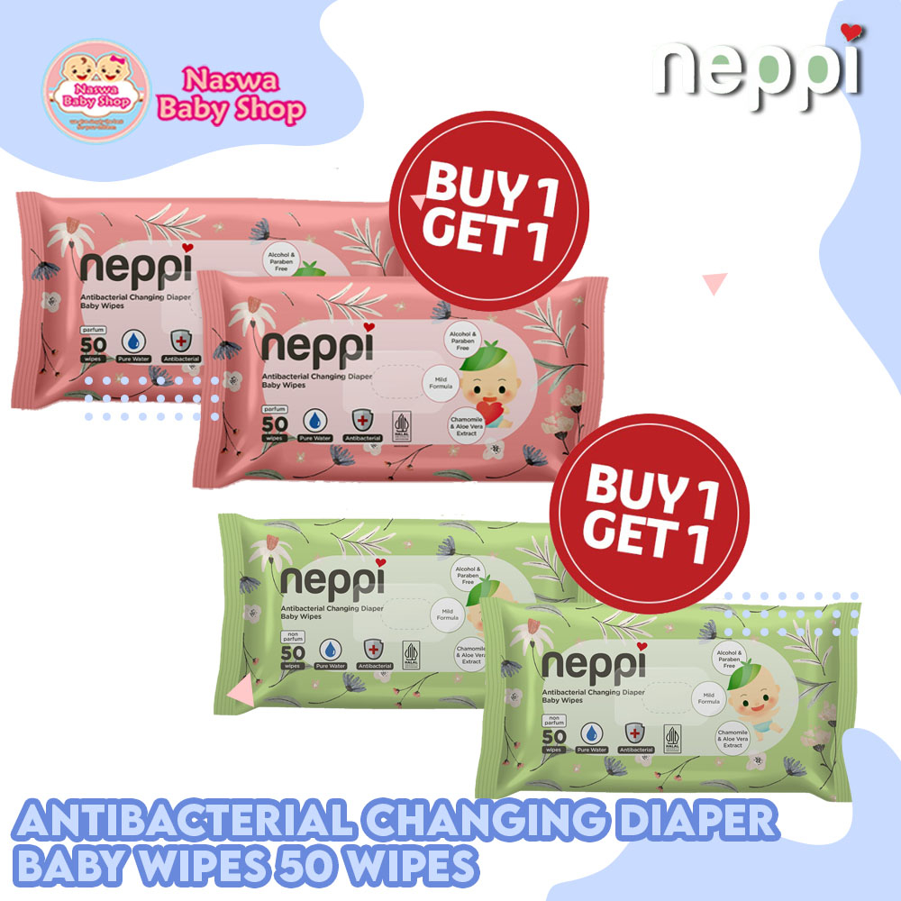 Jual Neppi Antibacterial Changing Diaper Baby Wipes Tisu Basah Bayi Buy ...