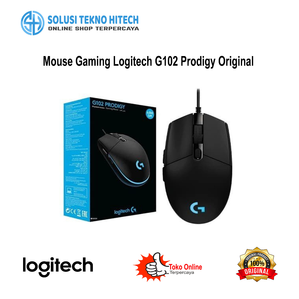 Jual Mouse Gaming Logitech G102 Prodigy Original | Shopee Indonesia