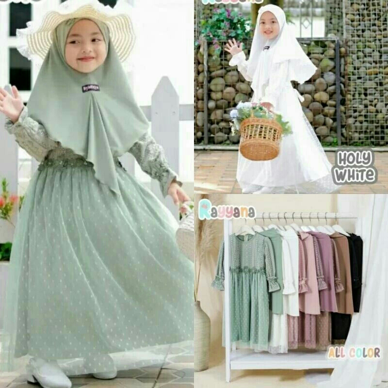 Jual RAYYANA KIDS SET KIMAR ANAK 3 -8 TAHUN/Gamis model baru anak/Gamis ...