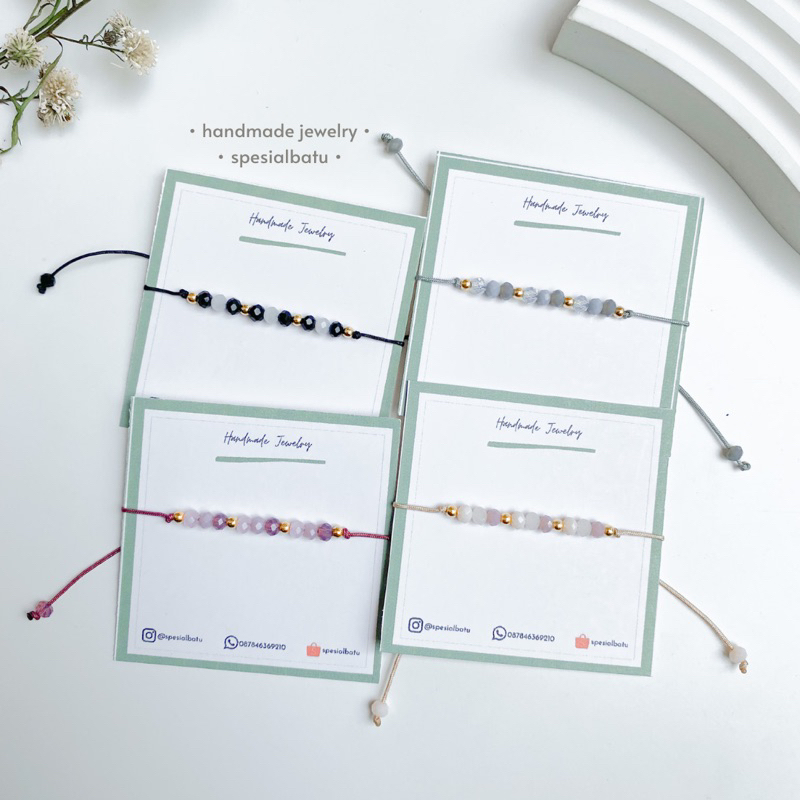 Jual Gelang Manik Manik Aesthetic Korea Beads Lucu Bracelet Mute Tali Alka | Shopee Indonesia