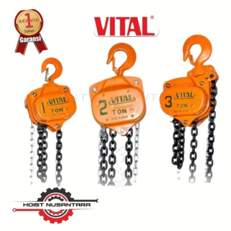 Jual CHAIN BLOCK 1 TON X 5 METER VITAL MADE IN JAPAN | Shopee Indonesia