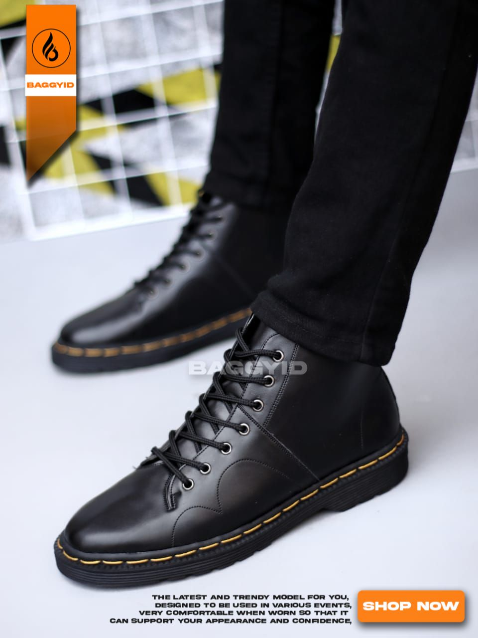 Jual Sepatu Docmart Boots Formal Pantofel Hitam Pria | Shopee Indonesia