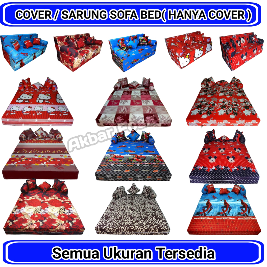 Jual Cover/Sarung Sofa Bed Berbagai Macam Ukuran Tersedia ( Bisa Untuk ...