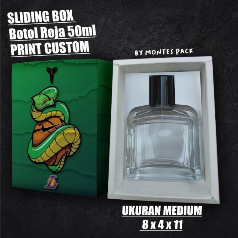 Jual SLIDEBOX PRINT CUSTOM / botol ROJA 50ML | Shopee Indonesia