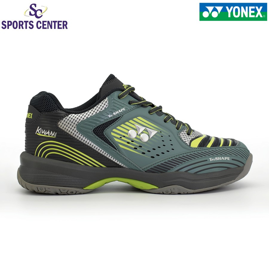 Jual New Sepatu Badminton Yonex Kiwami Moon Mist / Pewter / Light Lime ...
