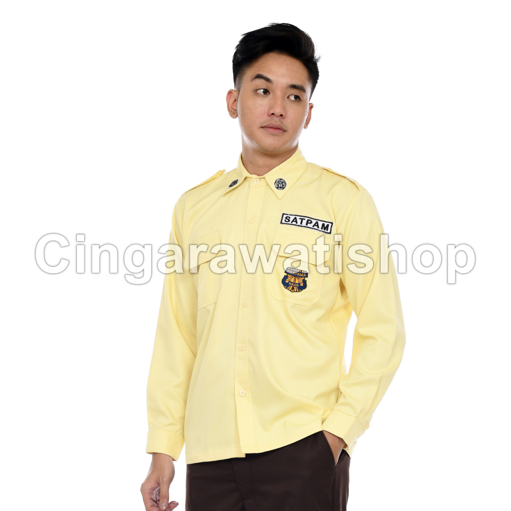 Jual Seragam Pdh Satpam Krem Setelan Security Cream Pakaian Dinas ...