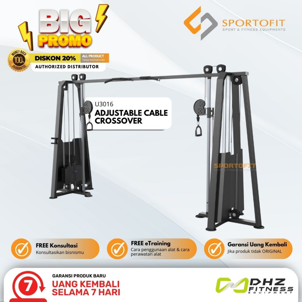 Jual Adjustable Cable Crossover U3016 | GYM | DHZ | Shopee Indonesia
