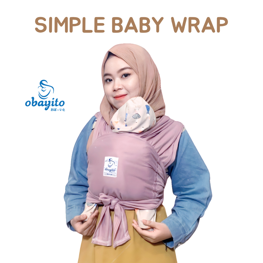 Jual Obayito Gendongan Simple Baby Wrap | Geos M-Shape Instant | Shopee ...