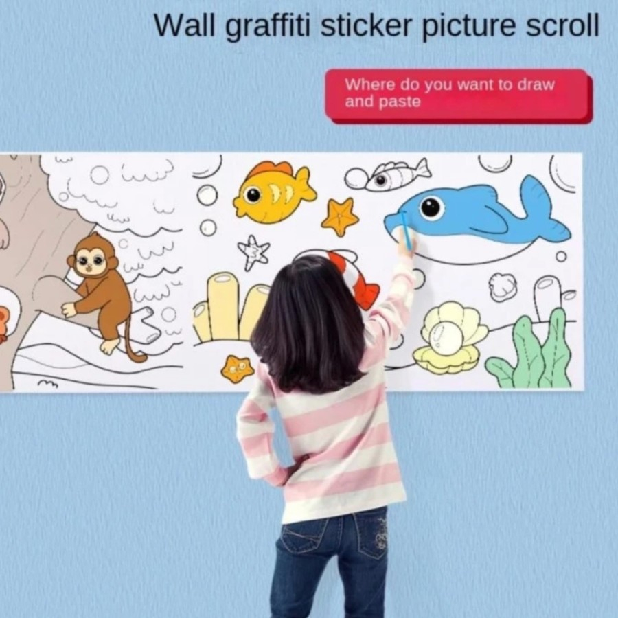Jual Poster Mewarnai Jumbo Untuk Anak/Kertas Mewarnai Besar 30 Cm x 3 ...