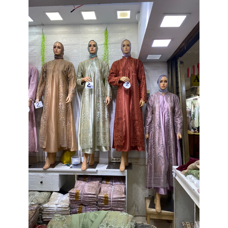 Jual GAMIS tile kombinasi kristal mewah banget | Shopee Indonesia