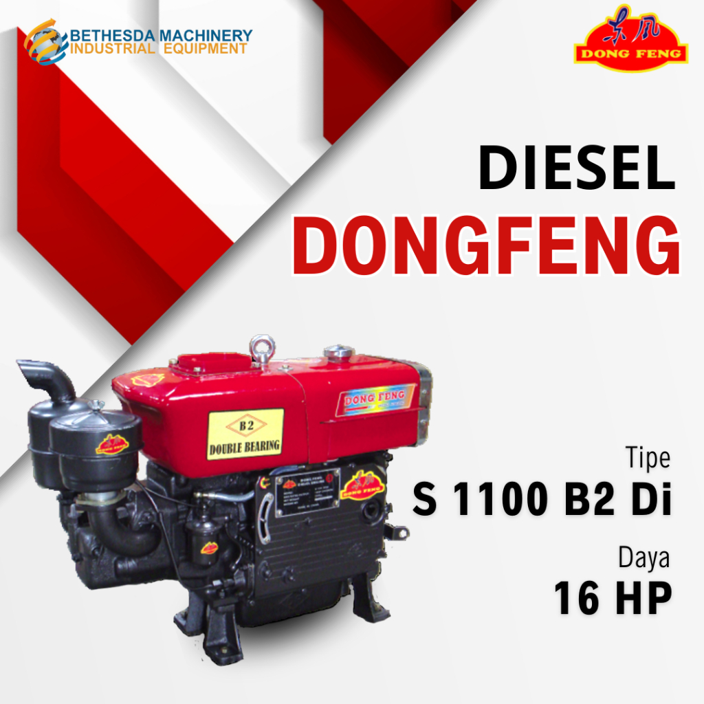 Jual Mesin Diesel Dongfeng 16 HP Penggerak Mesin S 1100 B2 Di | Shopee Indonesia