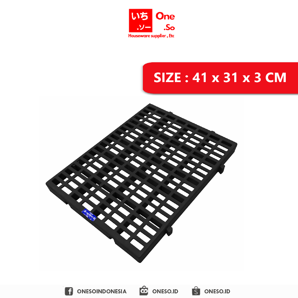 Jual PALET PLASTIK / ALAS KANDANG / TATAKAN / UK. 41x31x3 CM ( PP ) HITAM | Shopee Indonesia