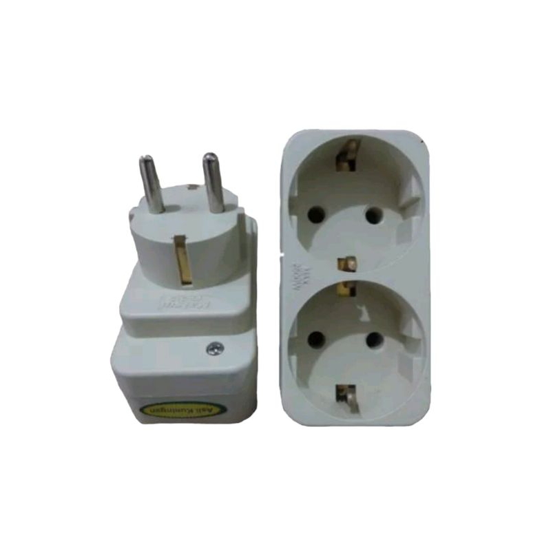 Jual STOP KONTAK/ COLOKAN T MULTI 2 LUBANG/ STEKER T MULTI | Shopee ...