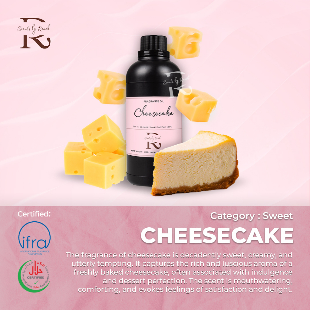 Jual PREMIUM 250gr Cheese Cake Fragrance oil Aroma Sabun Lilin ...