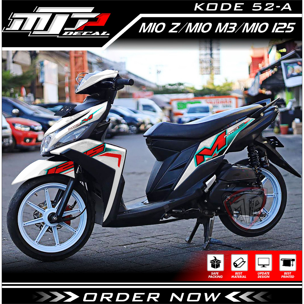Jual Stiker Striping Yamaha Mio 125 M3/Z Decal Striping Standar Mio M3/Z Premium Racing Mtp 52 ...