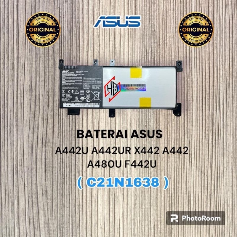 Jual Baterai Asus A442 A442U A442UR X442 F442U A480U ( C21N1638 ...