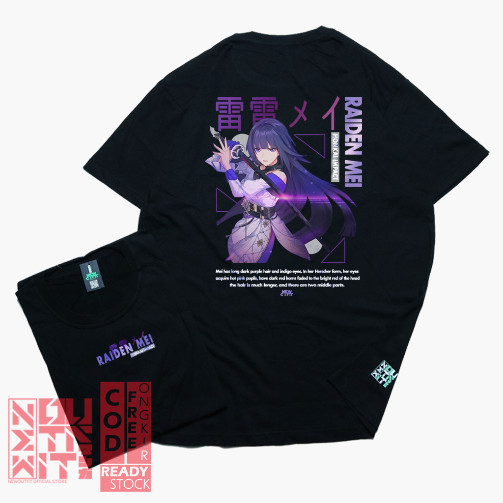 Jual Kaos Baju T shirt Anime Pria Wanita Anak anak Raiden Mei APHO Baju ...