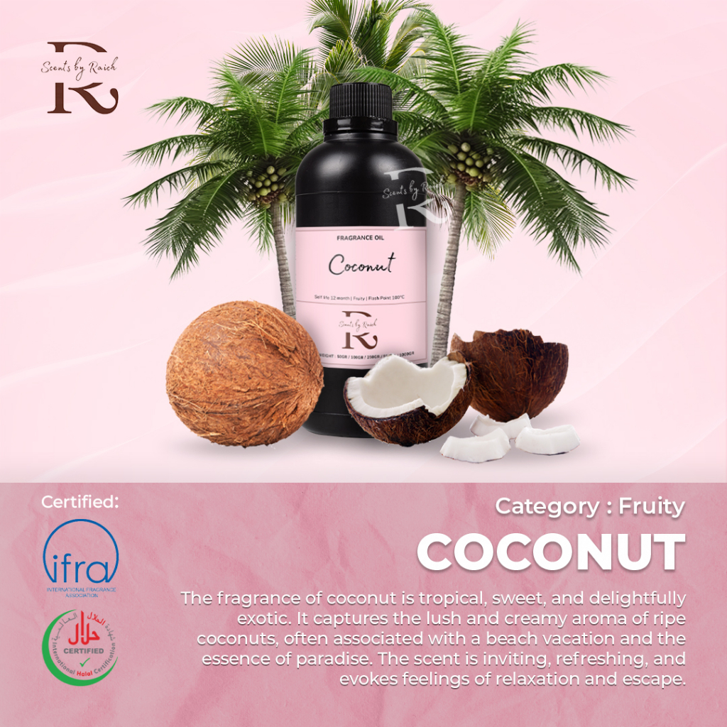 Jual PREMIUM 50gr Coconut Fragrance Oil Minyak Aroma Parfume Sabun ...