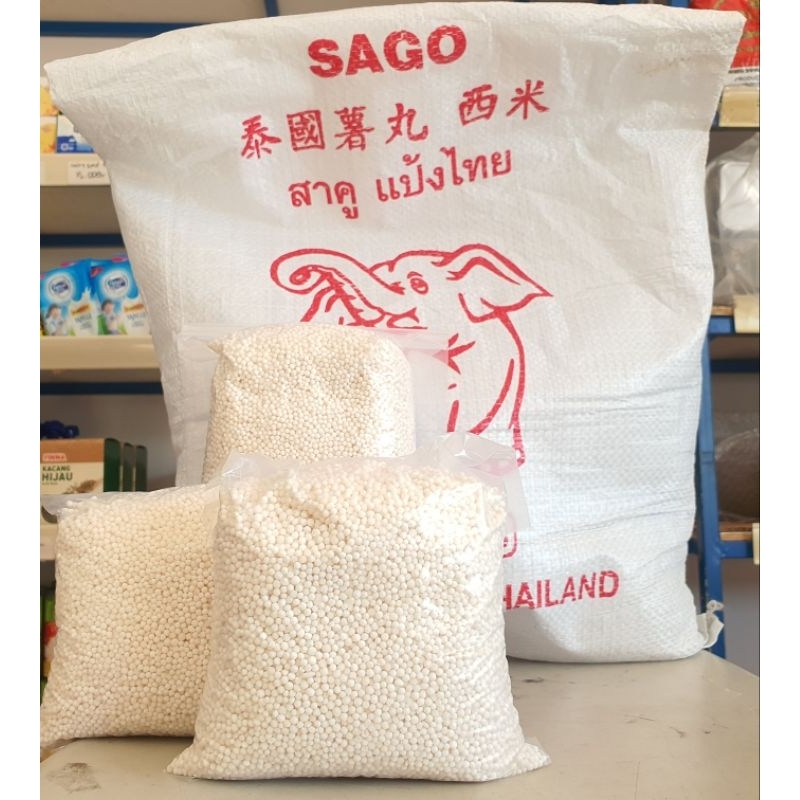 Jual Sagu Mutiara Thailand 500Gr / Sago Thailand 500Gr / Sagu Mutiara ...