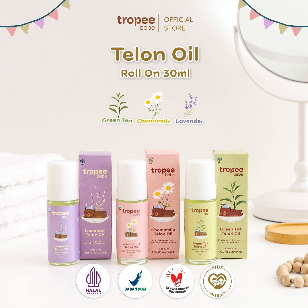 Jual Tropee Bebe Telon Oil (Minyak Telon) / Minyak Telon Aromatic Hangat Tahan Lama / Minyak ...
