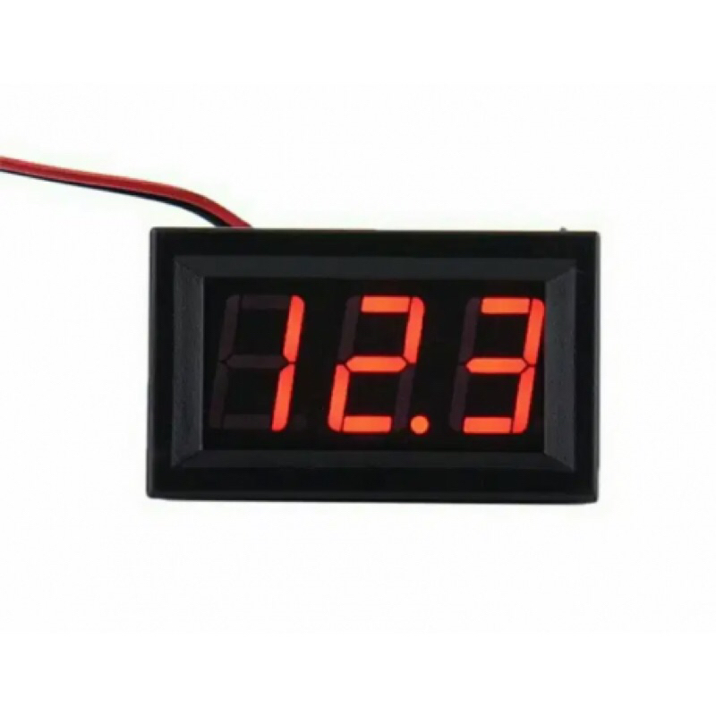 Jual voltmeter digital DC 4.5-100V 3 kabel warna merah 0,56 inch | Shopee Indonesia