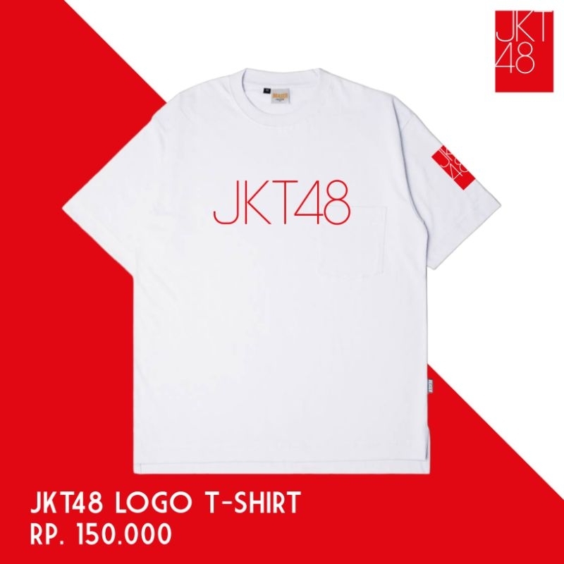 Jual Kaos JKT48 Logo Red T-Shirt Merch - Free Stiker | Shopee Indonesia