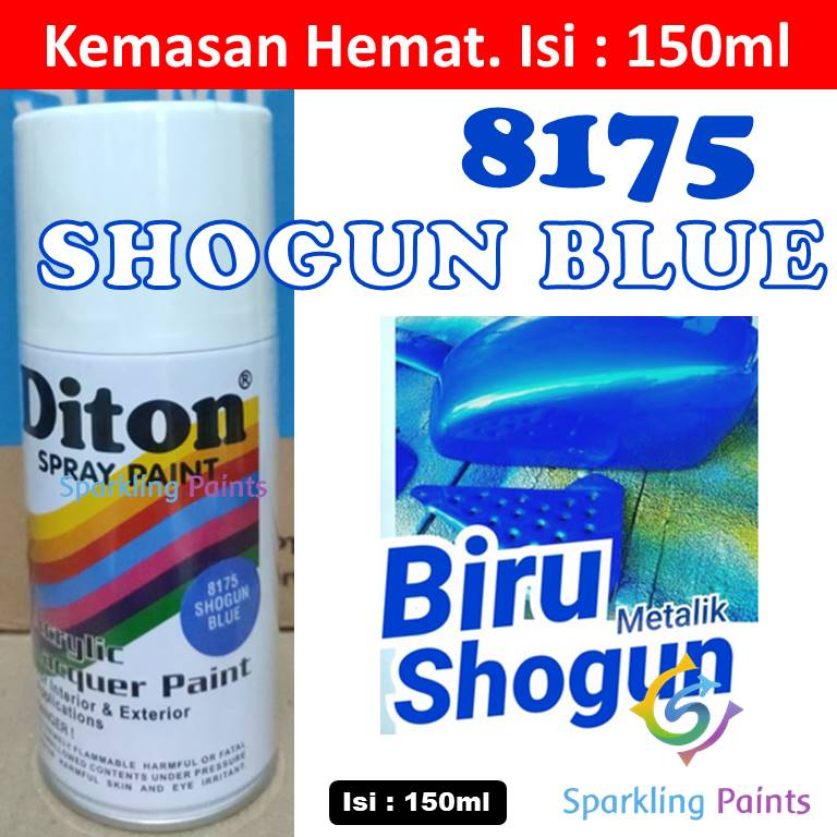 Jual Pilox Diton Shogun Blue 8175 150ml Warna Biru Metallic Metalik ...