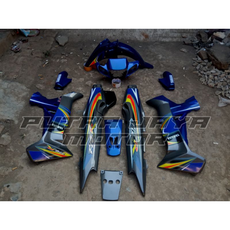 Jual bodi fullset yamaha fiz r custom biru abu kap f1zr fiz r force 1 ...