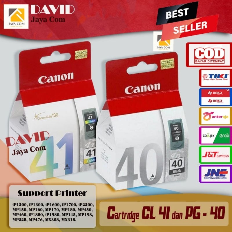 Jual Catridge Printer Canon 40 + 41 for ip1880, mp450, mp145, ip1980 ...