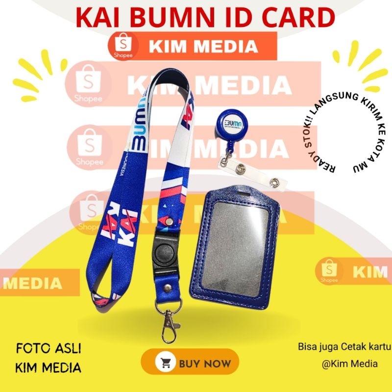 Jual Lanyard idcard KAI BUMN / tali idcard KAI Kereta Api Indonesia ...