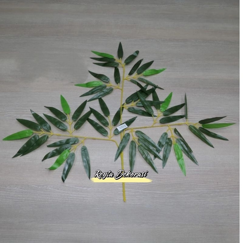 Jual Daun bambu kuning grosir daun bambu - bunga artificial dekorasi ...