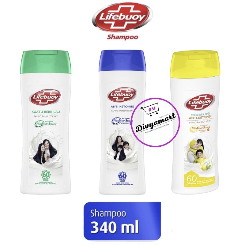 Jual Lifebuoy Shampoo Rambut Anti Ketombe , Kuat Berkilau , 340ml ...