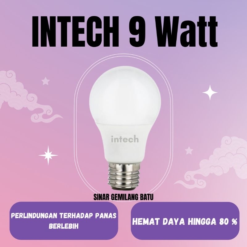 Jual lampu led 9W INTECH dari INLITE BERGARANSI 1 TAHUN kualitas SUPER ...