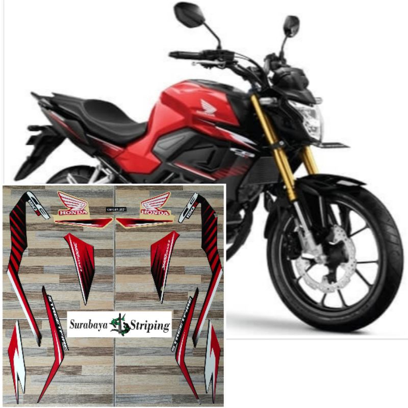 Jual Striping sticker Honda CB150R merah tahun 2021 | Shopee Indonesia