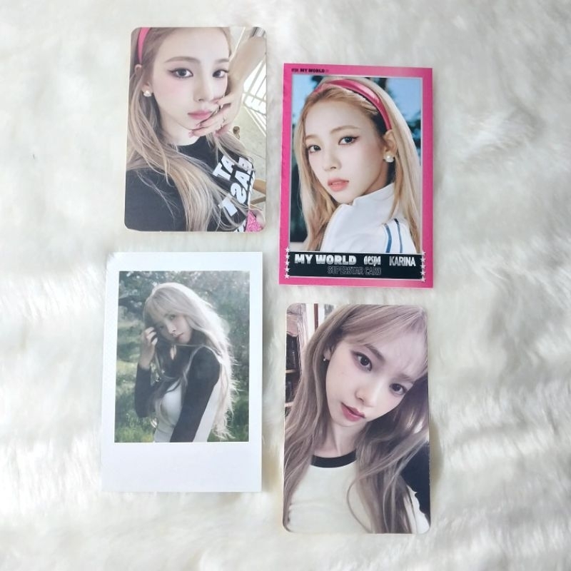 Jual Photocard Aespa Official Karina Zine Spicy My World set | Shopee Indonesia