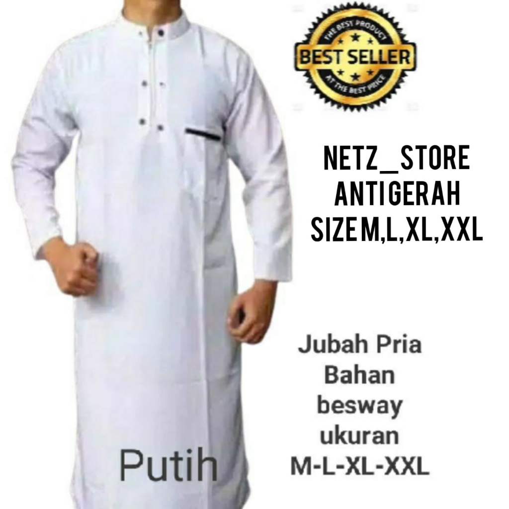 Jual Jubah Gamis Pria Dewasa Emboss Embos /Jubah Mewah Haji Umrah / Pakaian Jubah Sultan Gamis ...
