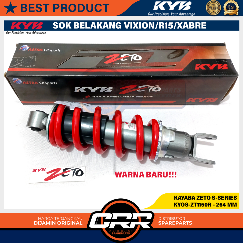 Jual Shockbreaker Shock Sok Belakang Sokbreker Kayaba Zeto Vixion Yamaha R15 Xabre Vixion New ...