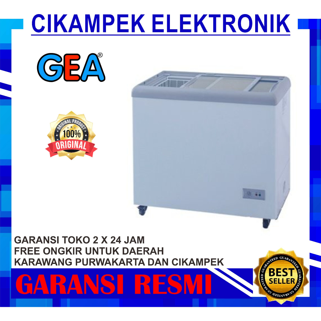 Jual Freezer Box GEA SD186 Freezer Sliding Flat Glass / SD 186 Kaca ...