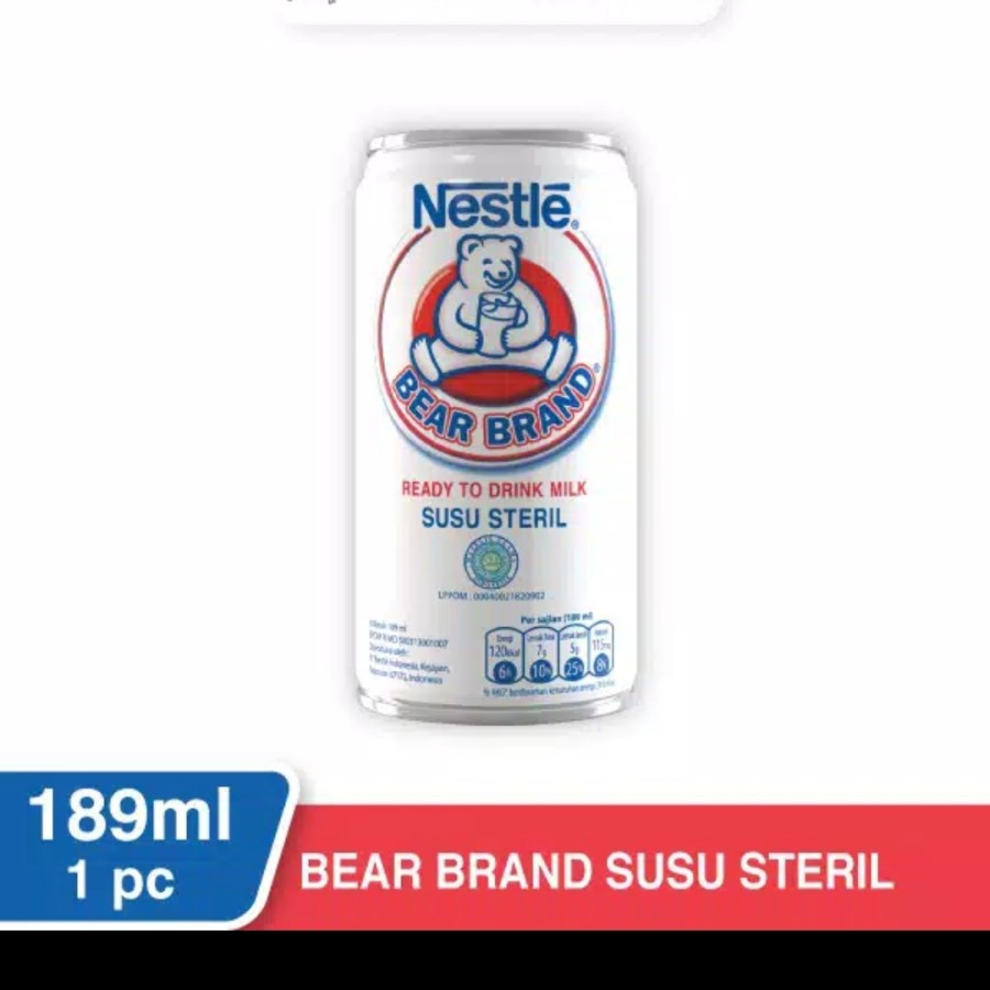 Jual Bear Brand Milk Susu Beruang Steril - 189ml | Shopee Indonesia