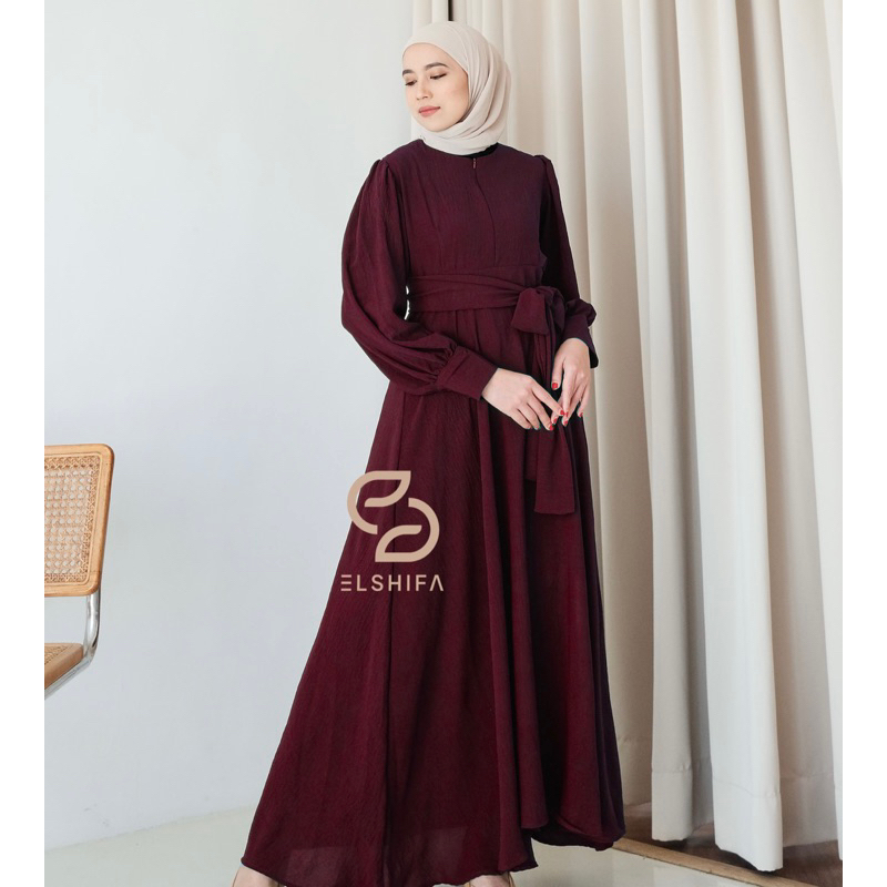 Jual ELSHIFA CLASSIC DRESS KHUSUS SIZE XL (TERMASUK BELT) GAMIS MAYUNG ...