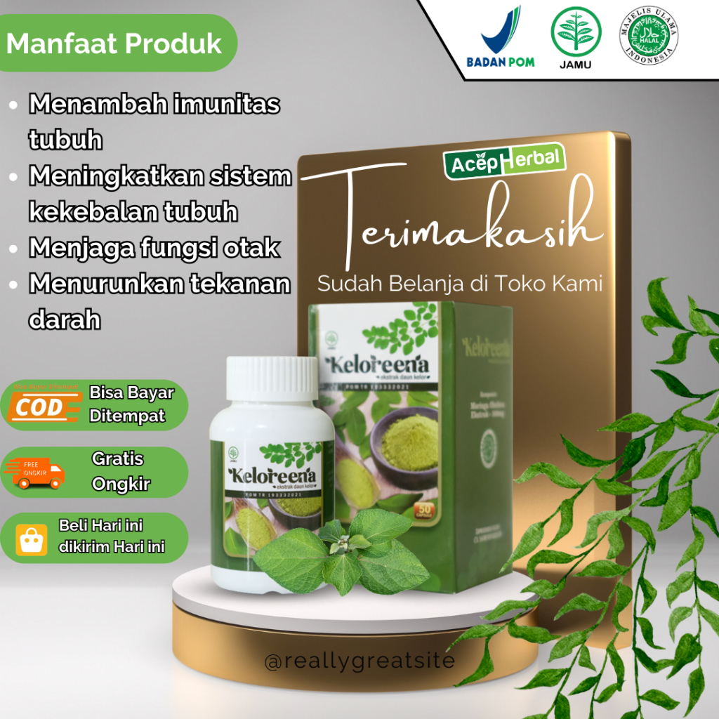 Jual Kelorena 50/100 kapsul Obat penambah Daya Tahan Tubuh imunitas ...