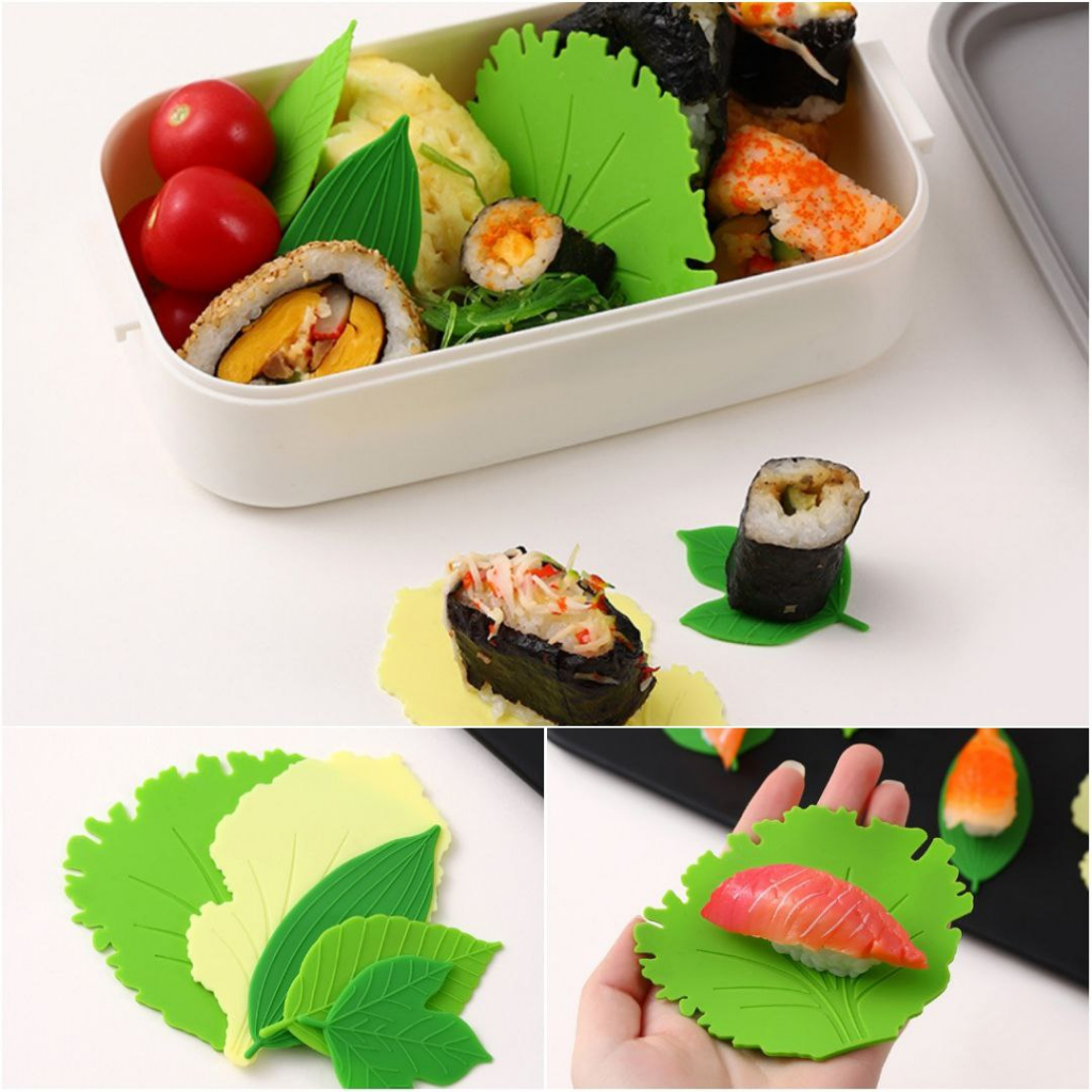 Jual Leaf Bento Separator / Daun Silikon Partisi Sekat Dekorasi Sushi ...
